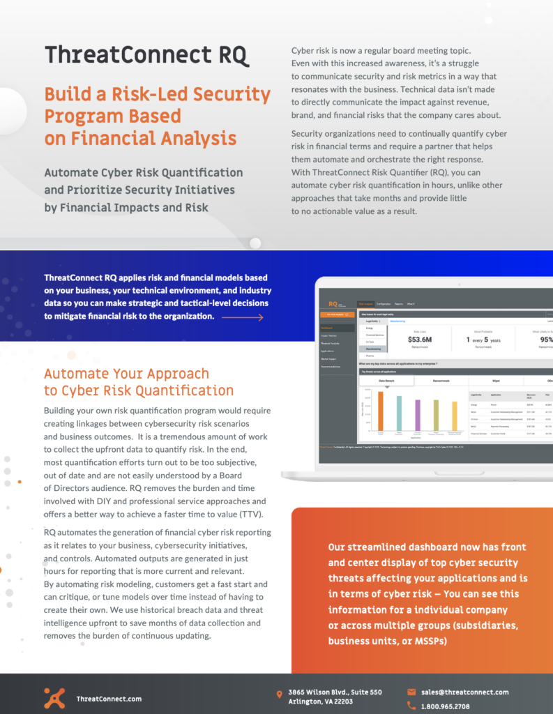 ThreatConnect RQ | Resources | ThreatConnect