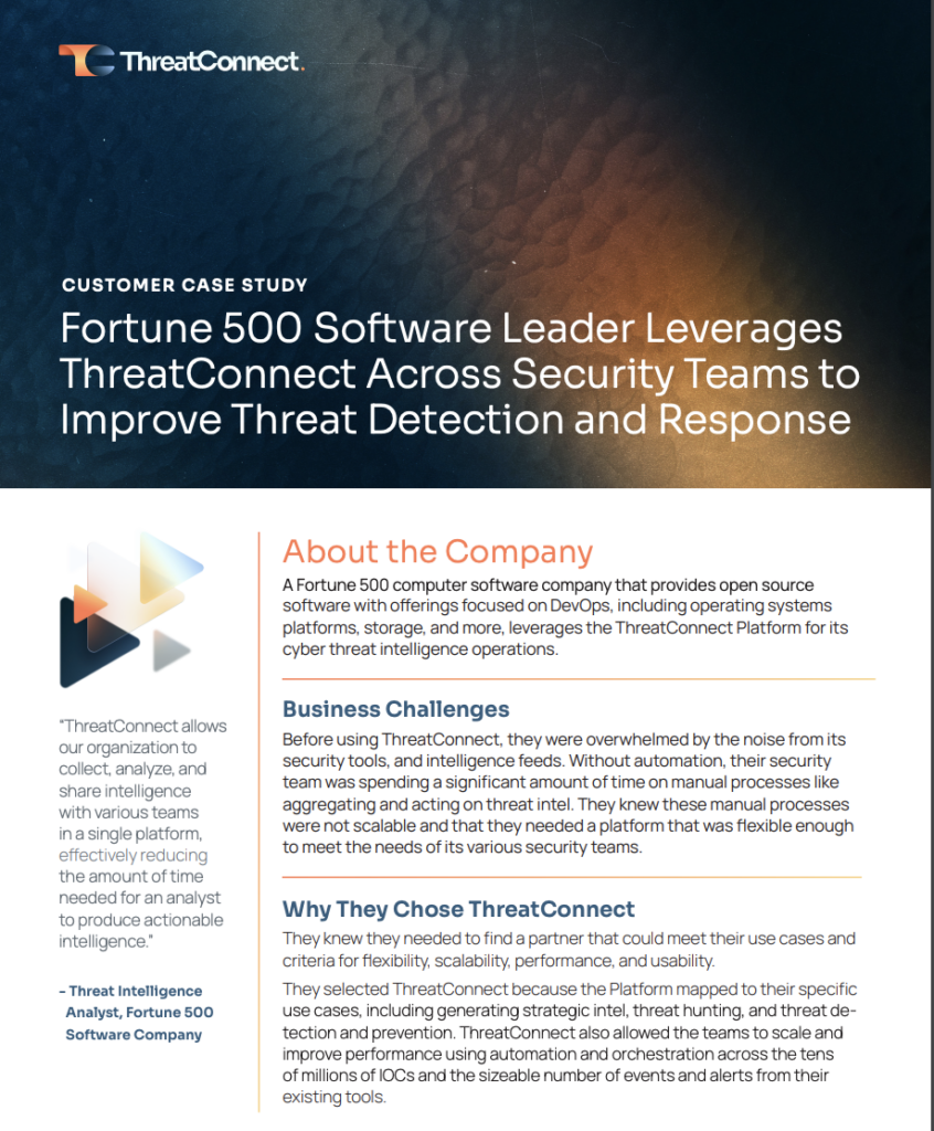 Large Enterprise Software Company Leverages One Platform