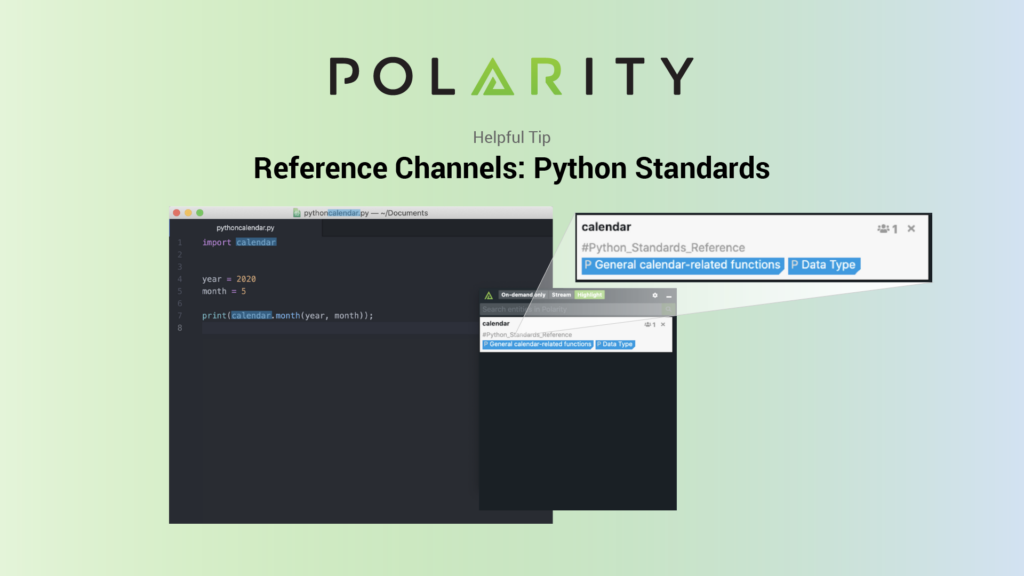 Polarity Reference Channels: Python Standards | ThreatConnect
